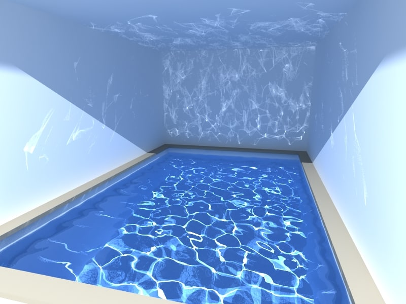 v ray pool real caustics 3d max